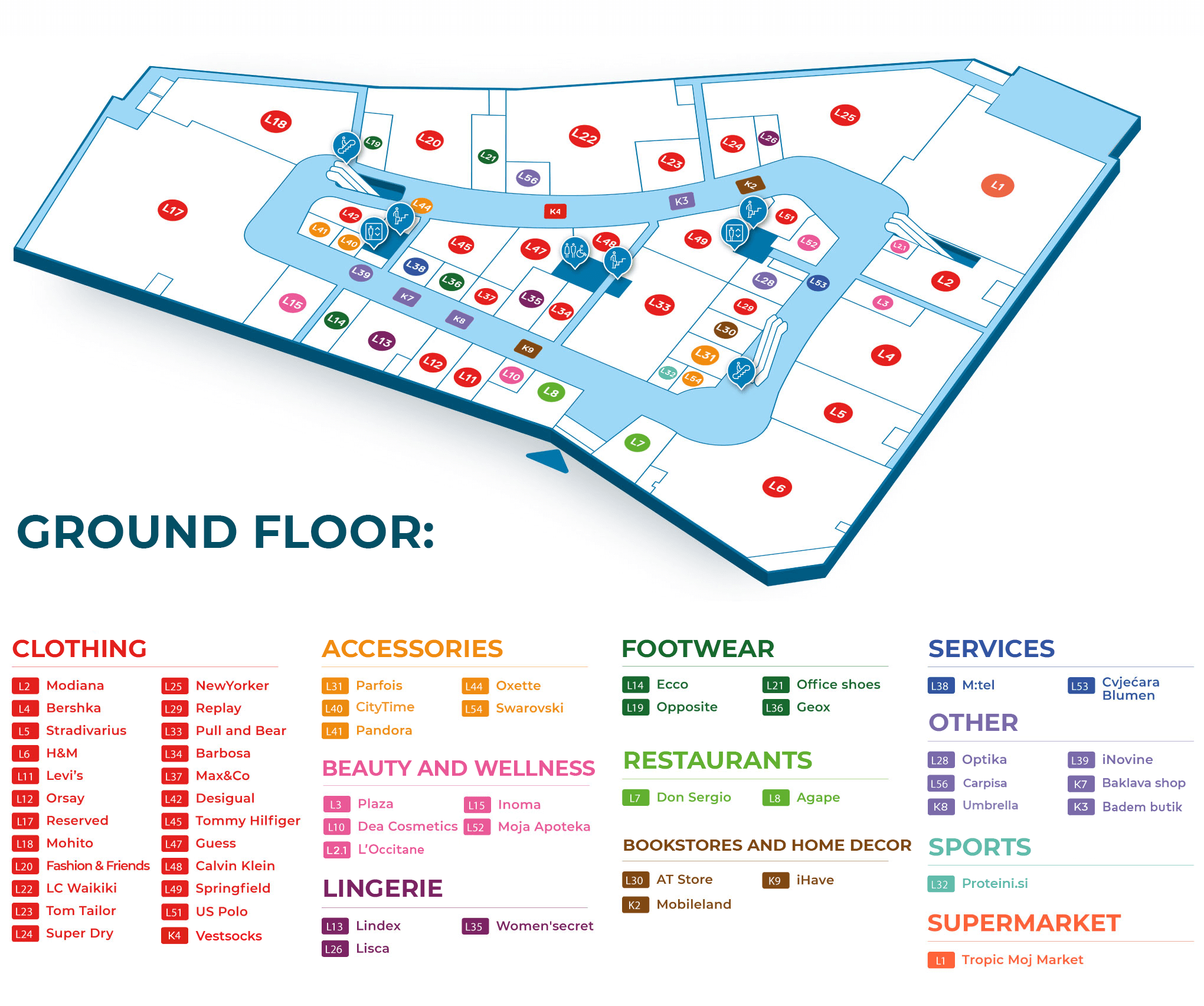 Floor plans | Delta Planet Banja Luka