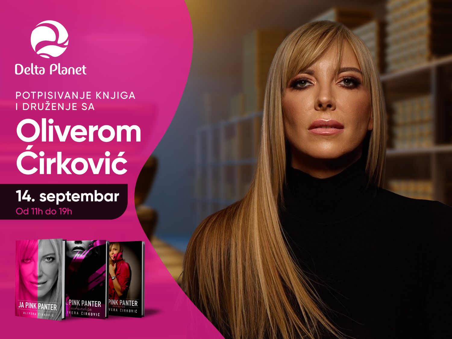 Potpisivanje knjiga i druženje sa Oliverom Ćirković - 14. septembar ...